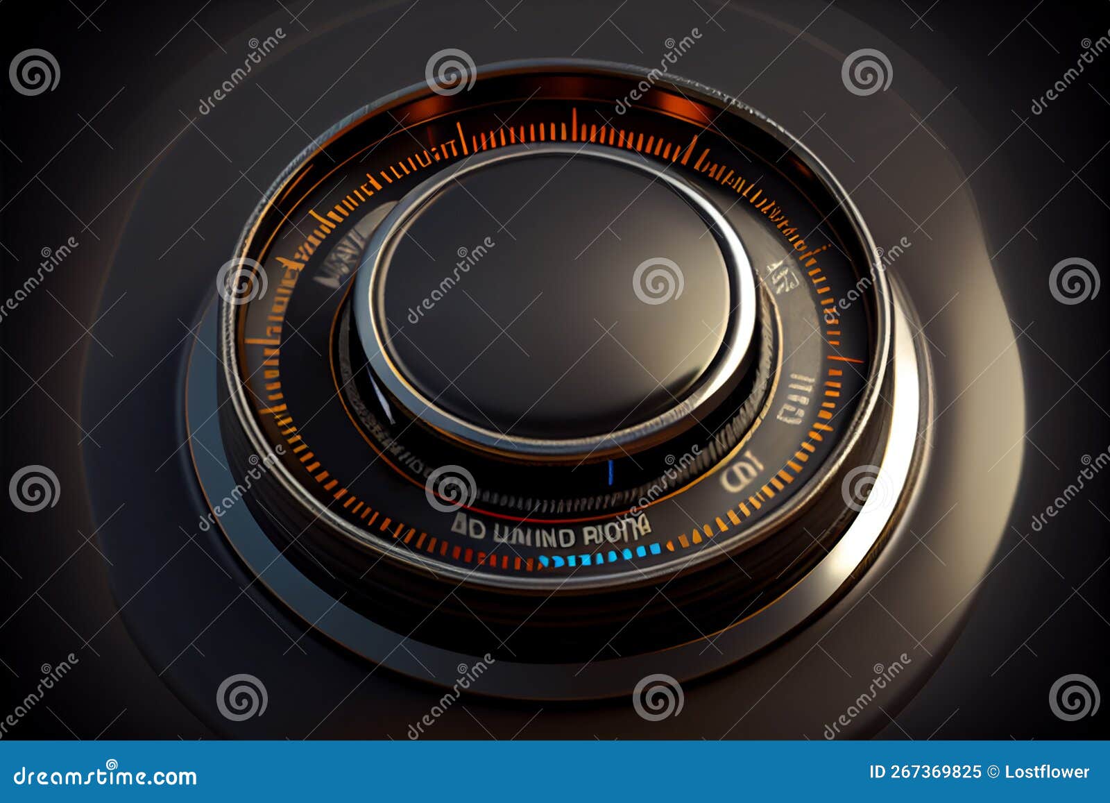 Futuristic Banner with HUD Button Template for Interface Stock ...