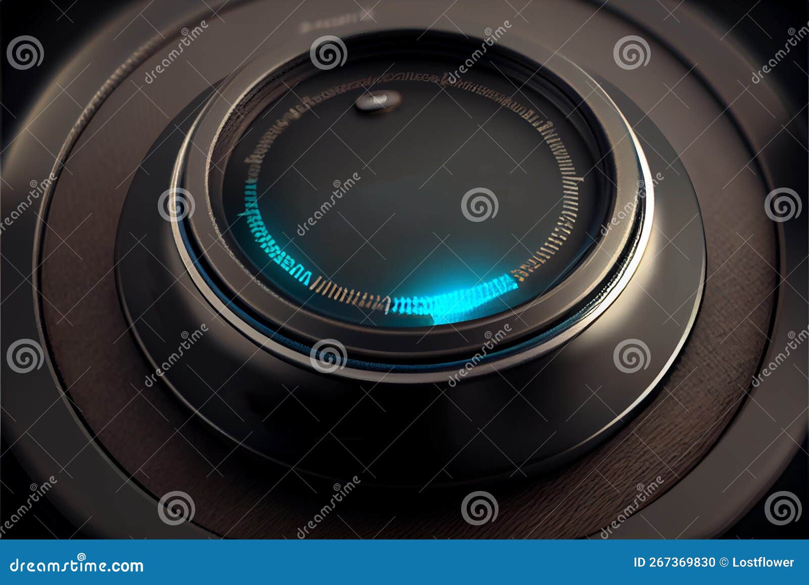 Futuristic Banner with HUD Button Template for Interface Stock ...