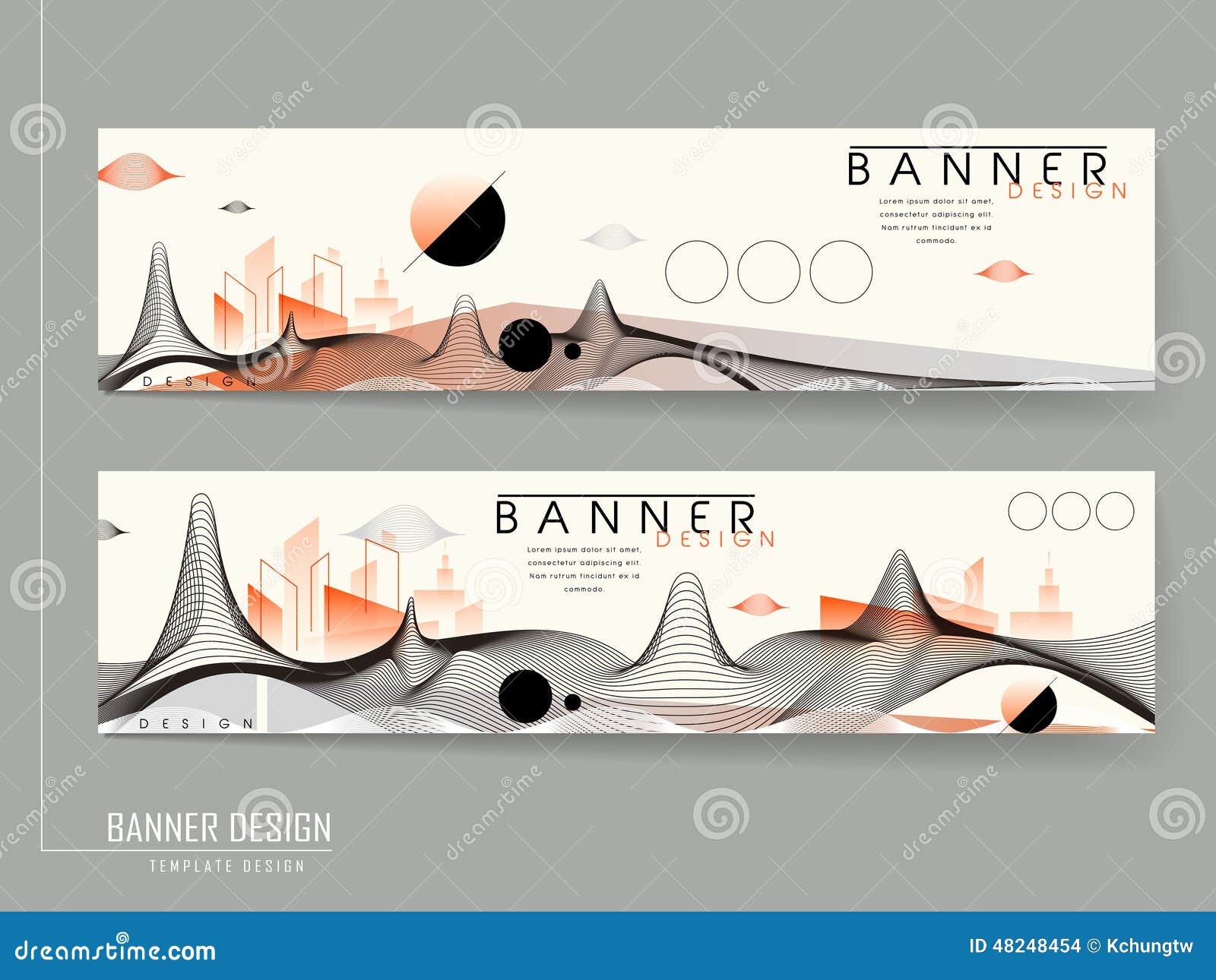 Futuristic Banner Template Design Stock Vector - Illustration of ...
