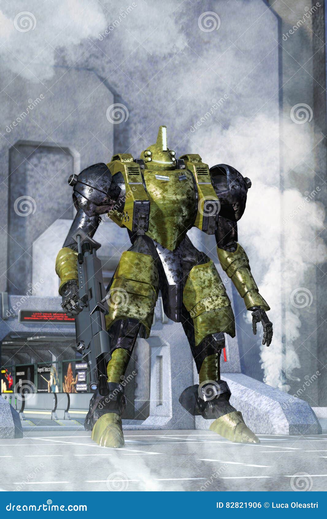 Battle Robot Royalty-Free Stock Photography | CartoonDealer.com #69864059