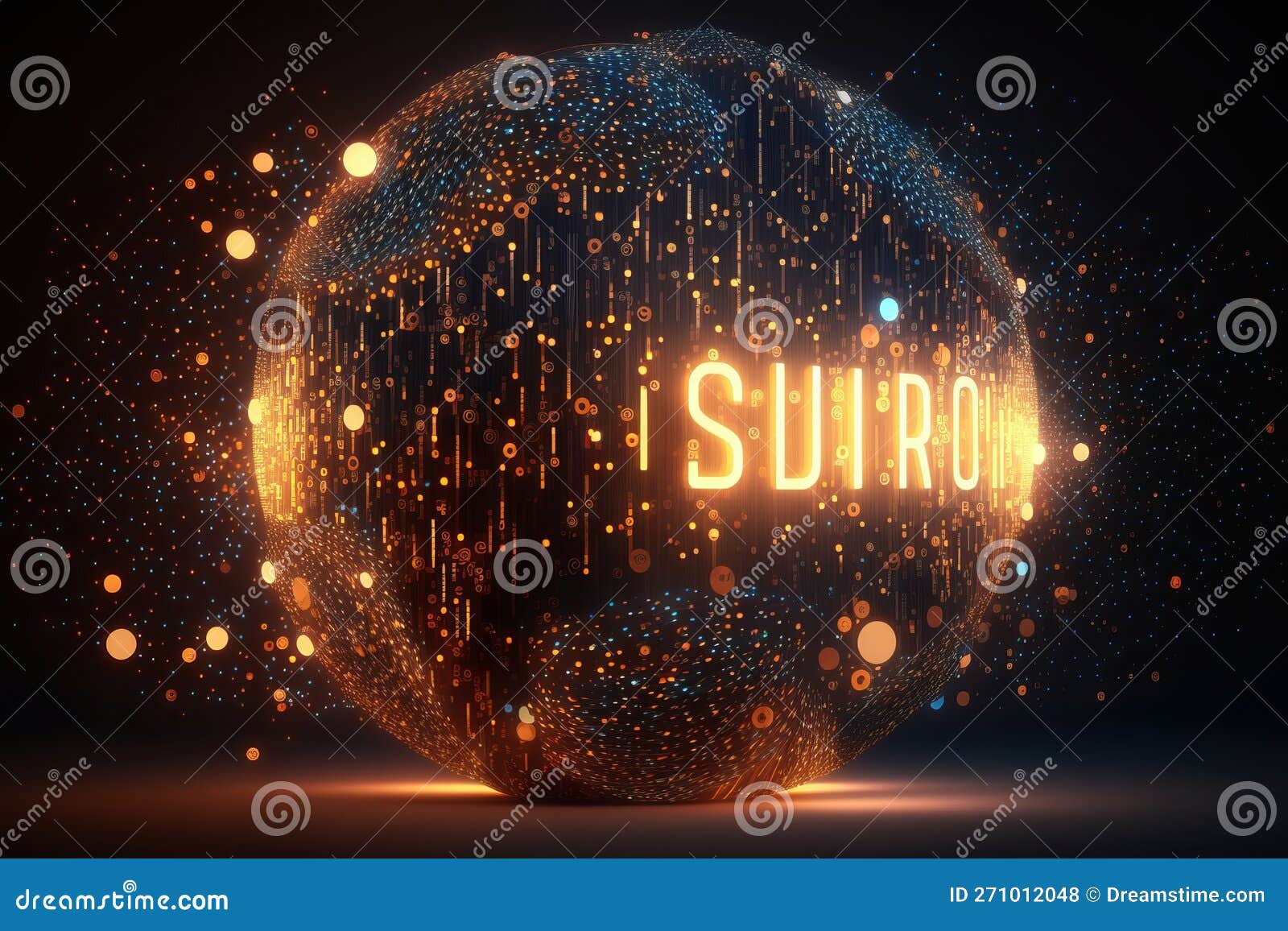 Futuristic Big Data Visualization Concept, Visual Information ...