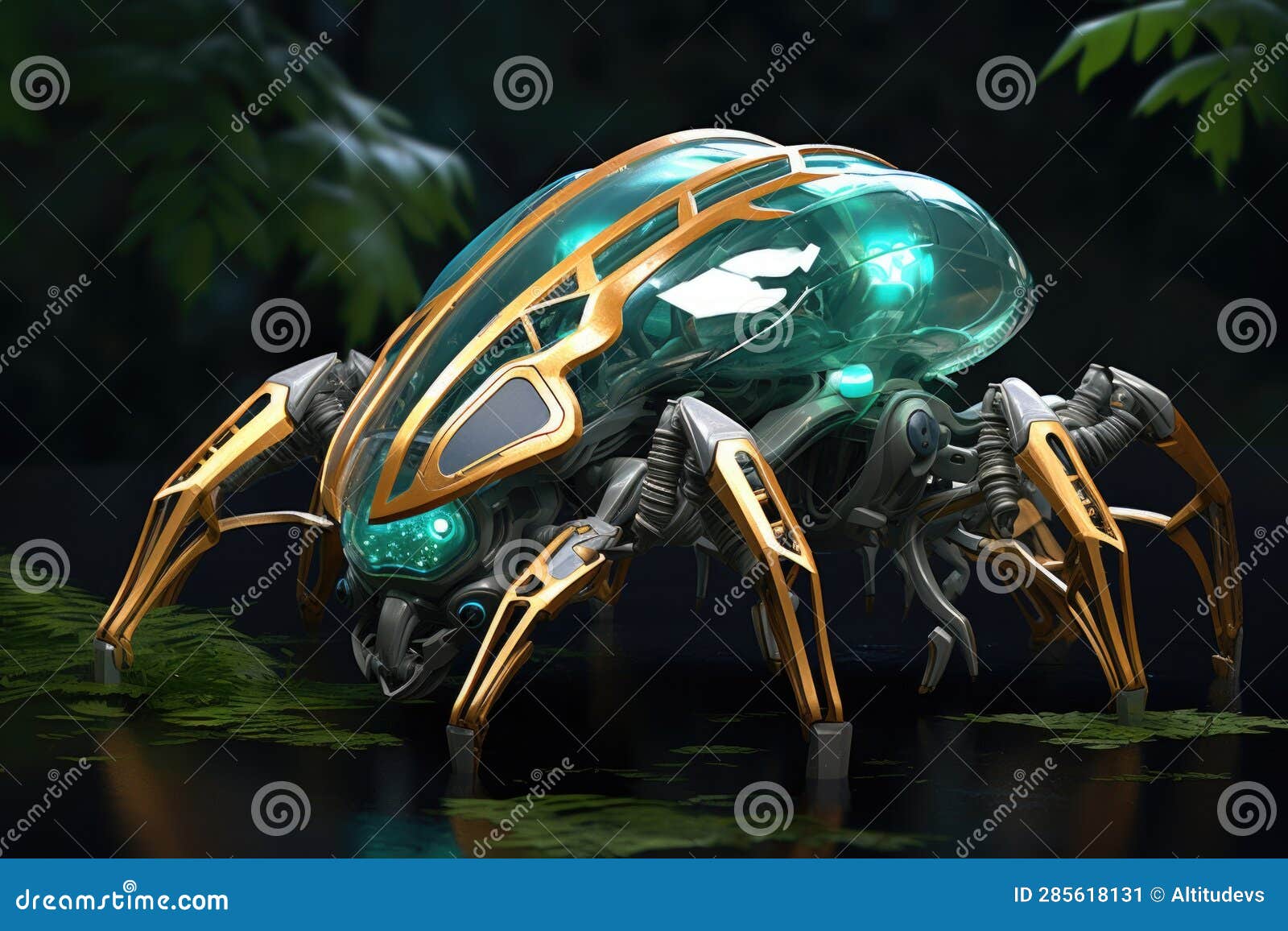 Futuristic Biohybrid Robot Design Concept Stock Illustration ...