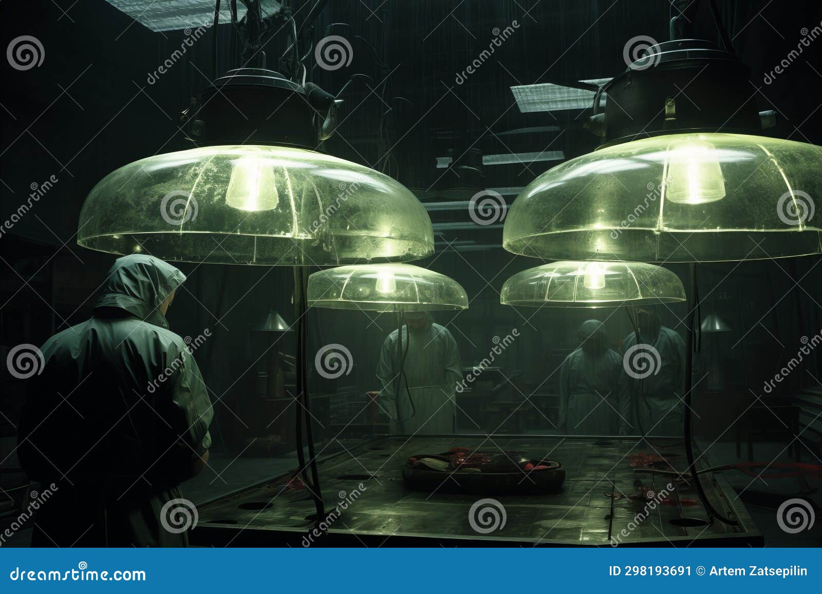 Futuristic Biolab. Advanced Operating Room in Secret Biological ...