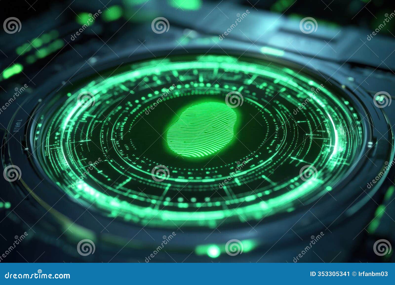 Biometric Authentication Concept. Facial Recognition System Of ...