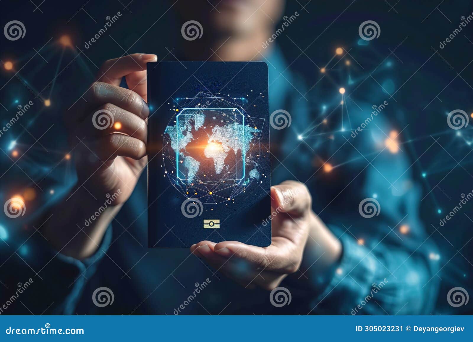 Futuristic Biometric Passport. Embedded Chip, and Other Features that ...