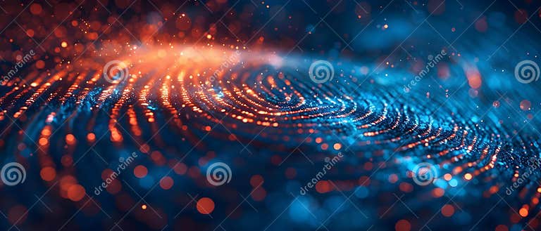 Futuristic Biometric Wave for Secure Access. Concept Biometric ...