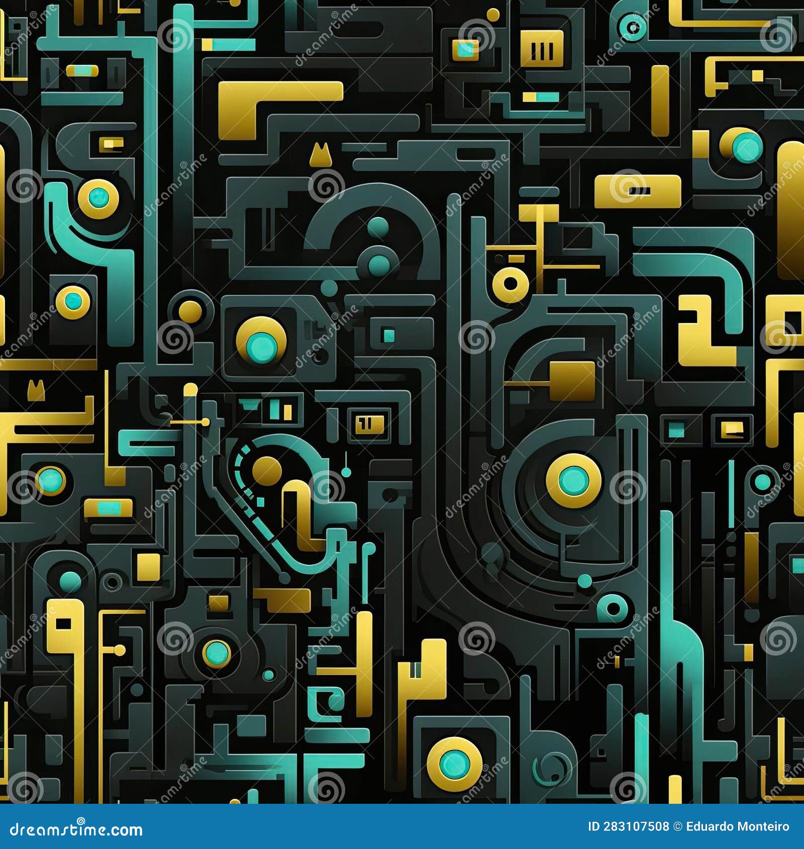 Mechanical Designs: A Detailed Atompunk Pattern With Pipes And ...