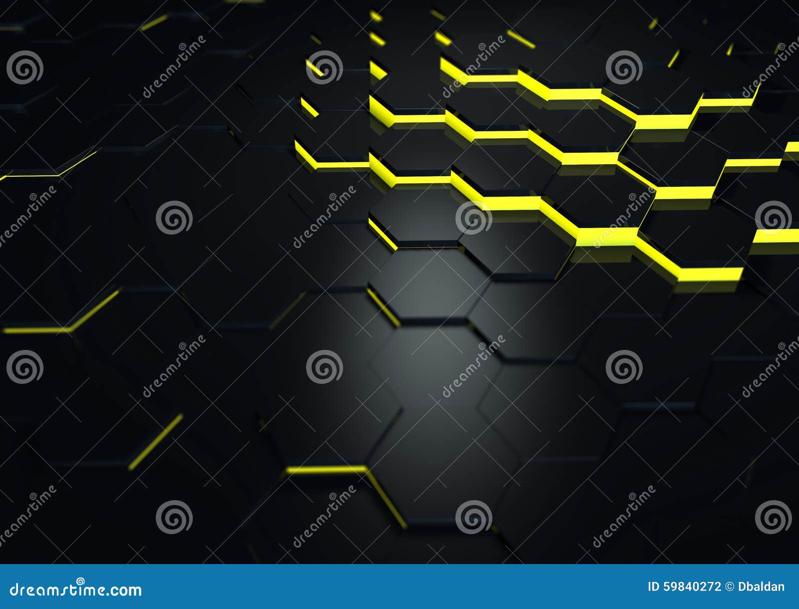 Futuristic Black Reflective Surface Abstract 3d Render Stock ...