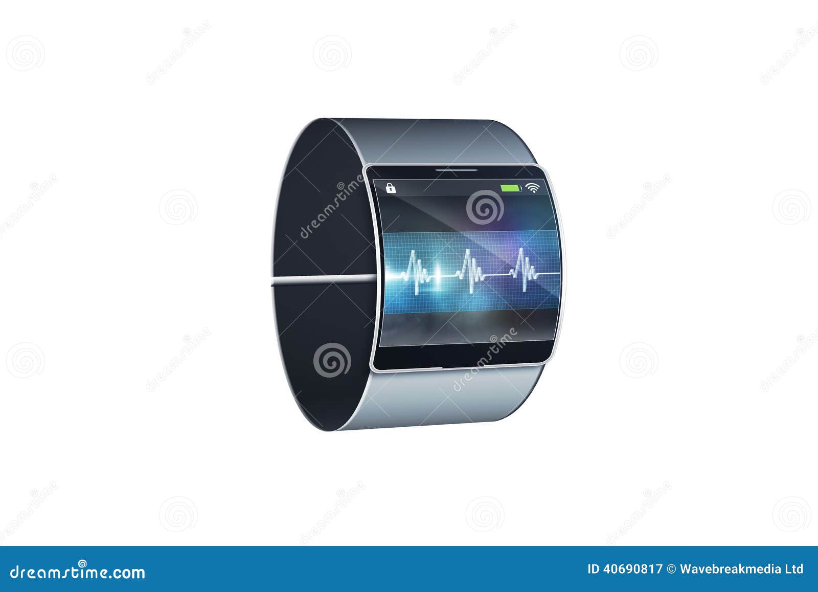 Futuristic Watch Outline Icon. Cyberpunk Concept. Future With Robot ...