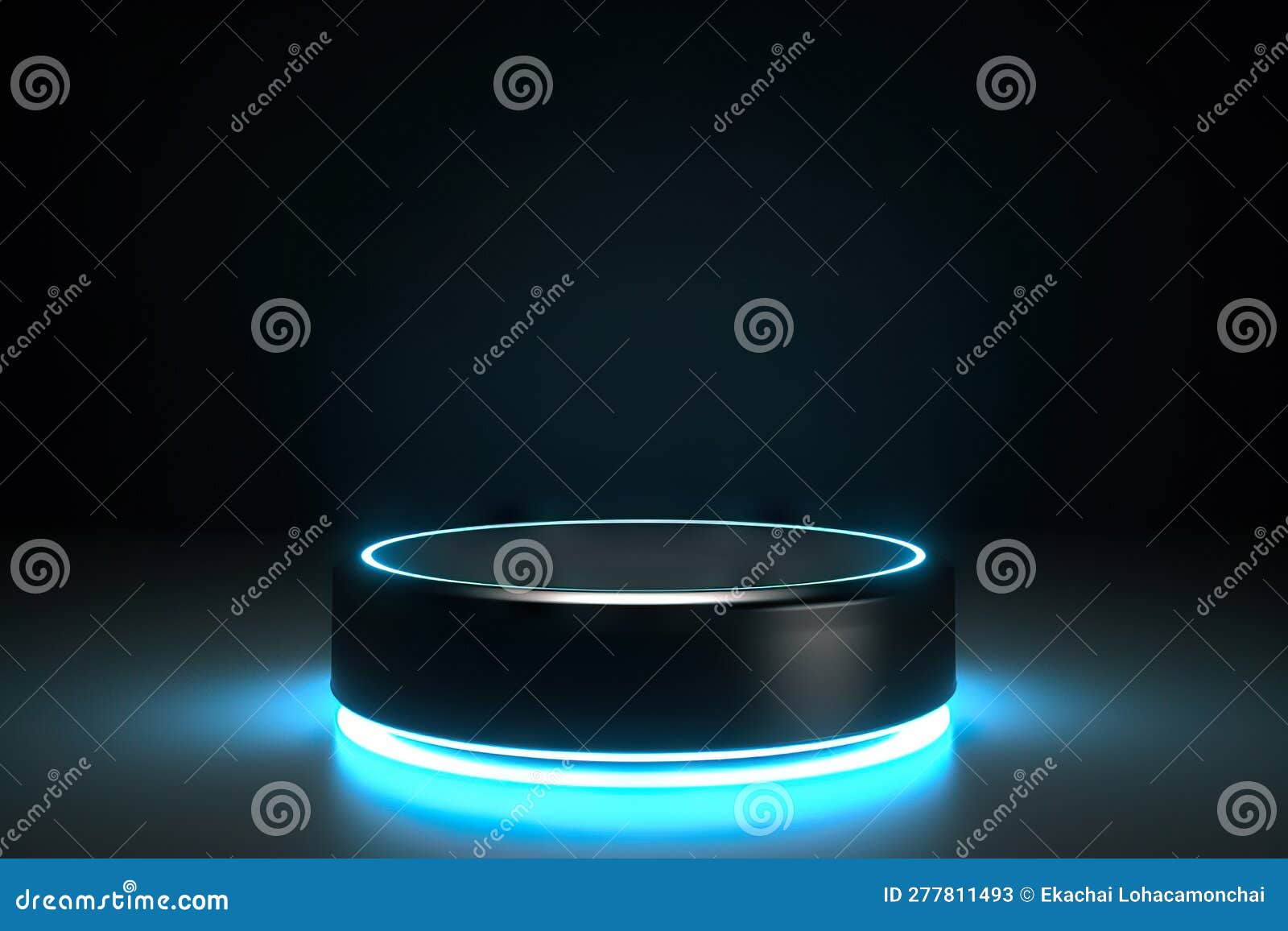 Futuristic Blank Podium For Product Display, 3D Rendering Pedestal ...