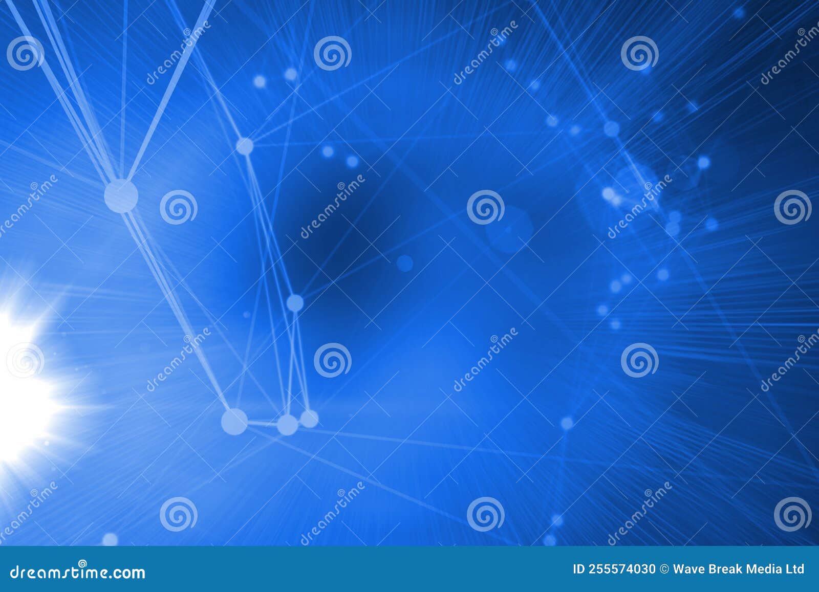 Futuristic blue background stock illustration. Illustration of light ...