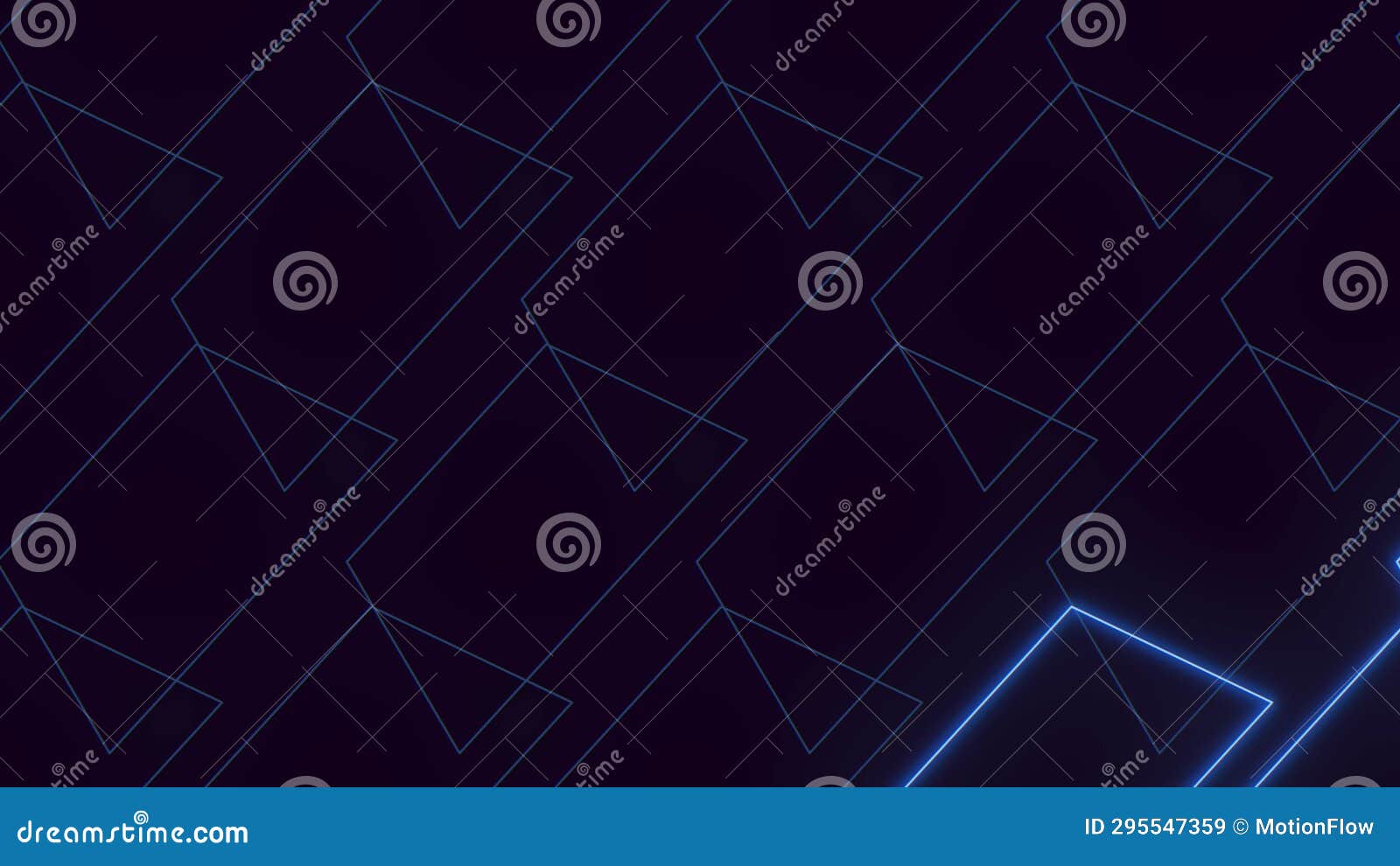 Futuristic Blue and Black Geometric Pattern Background Stock Video ...