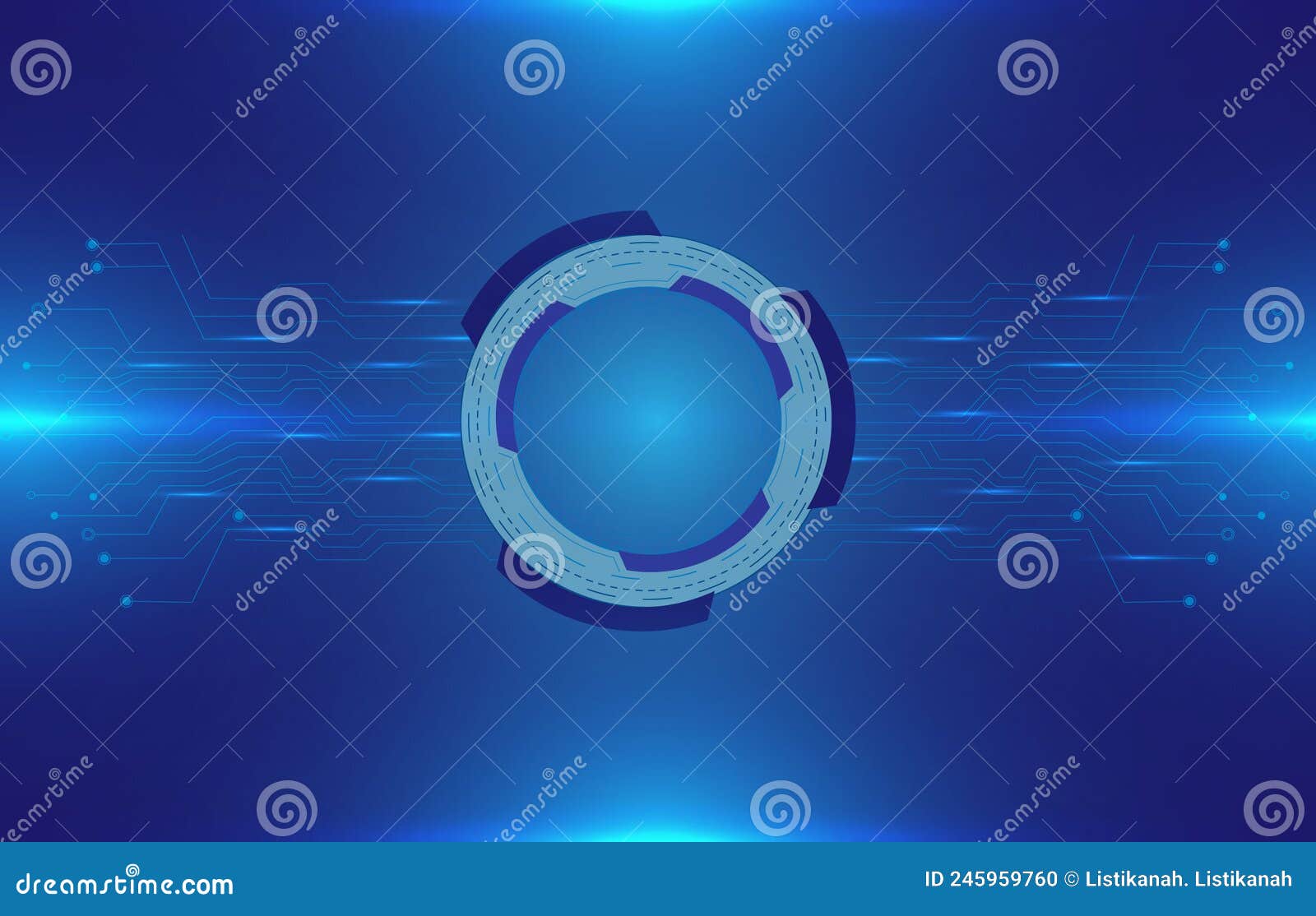 Futuristic Blue Gradient Background Design Stock Vector - Illustration ...
