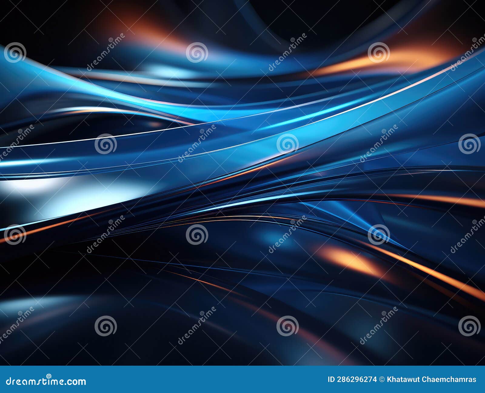 "Futuristic Blue Gradient Background: High-Tech Innovation in 3D Groovy ...