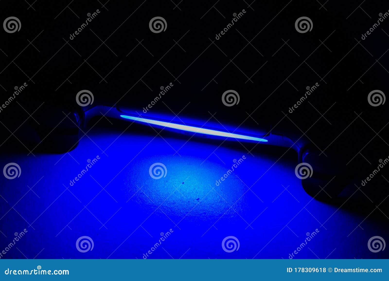 Futuristic Blue Light Video Games Stock Photo - Image of drop, kitchen ...