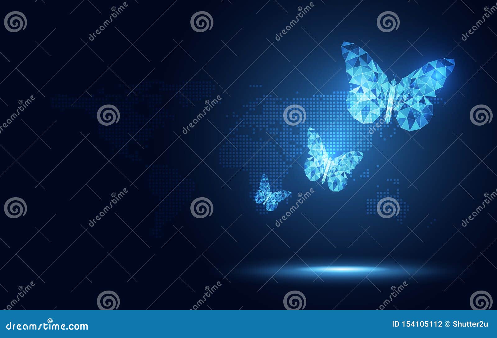 Futuristic Blue Lowpoly Butterfly Abstract Technology Background ... Futuristic Blue Lowpoly Butterfly Abstract Technology Background ...