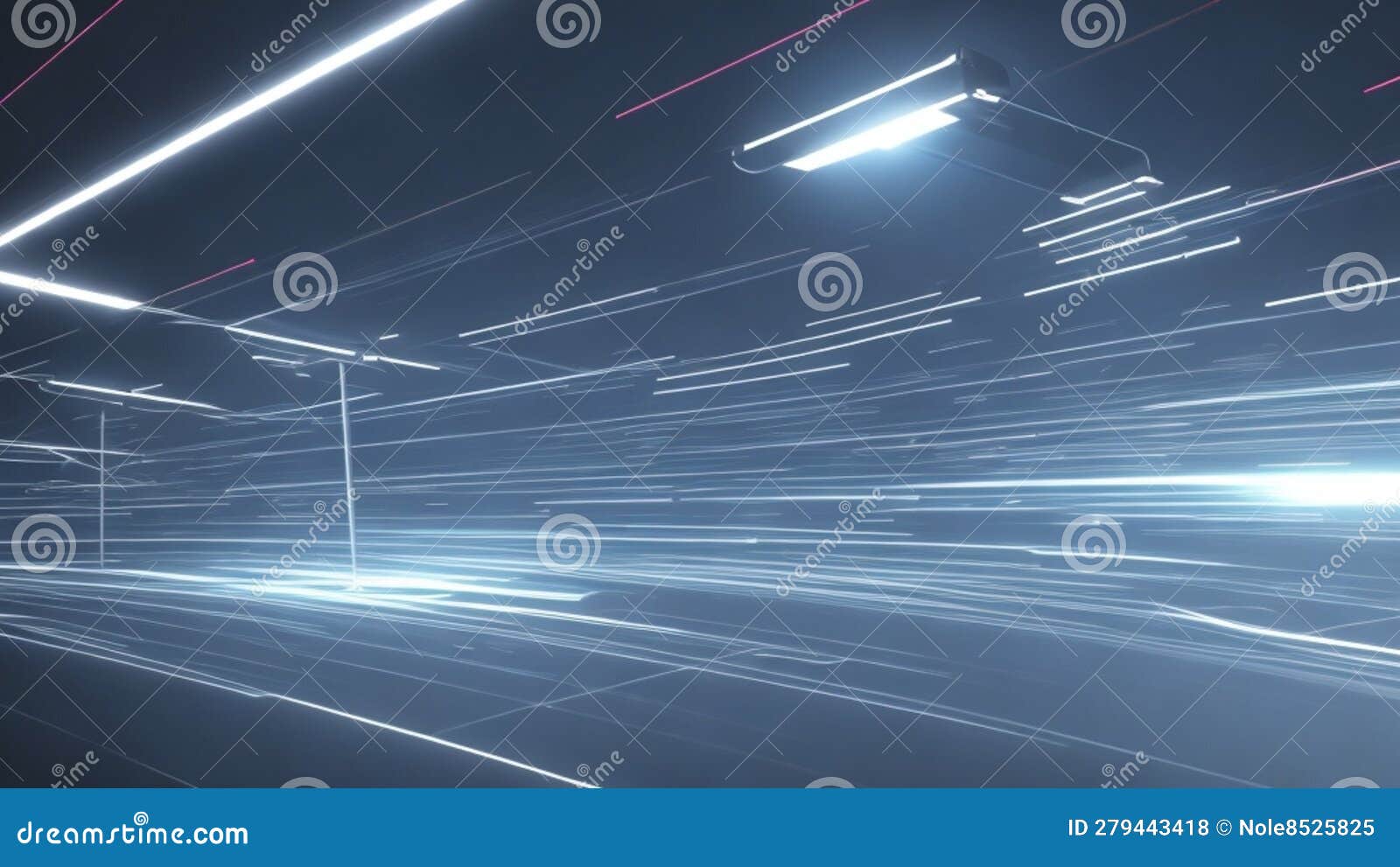 Futuristic Blue Neon High Speed Light, Data Transmission Creative ...
