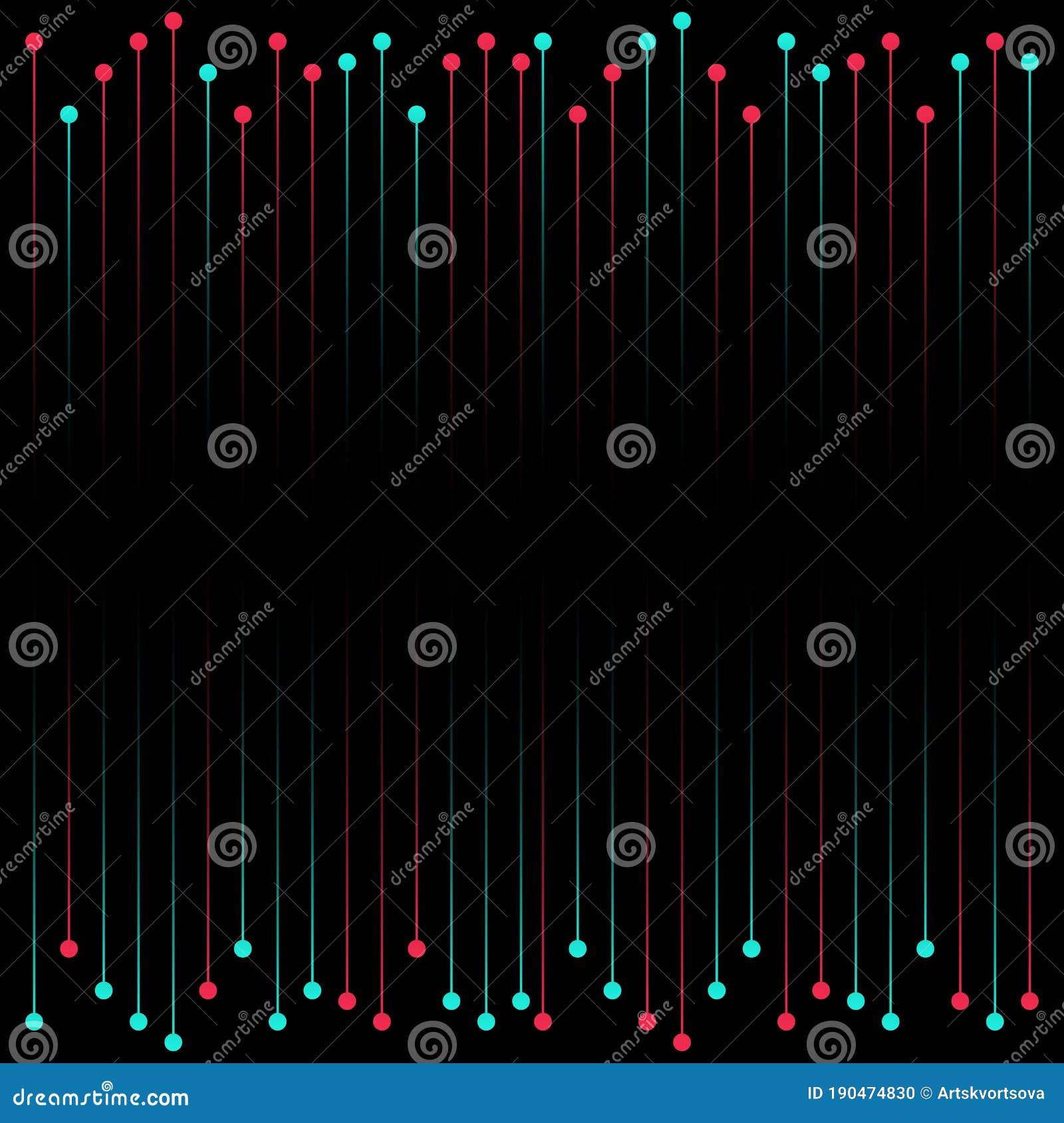 Futuristic Blue Red Gradient Vector Black Background Contrast Color ...