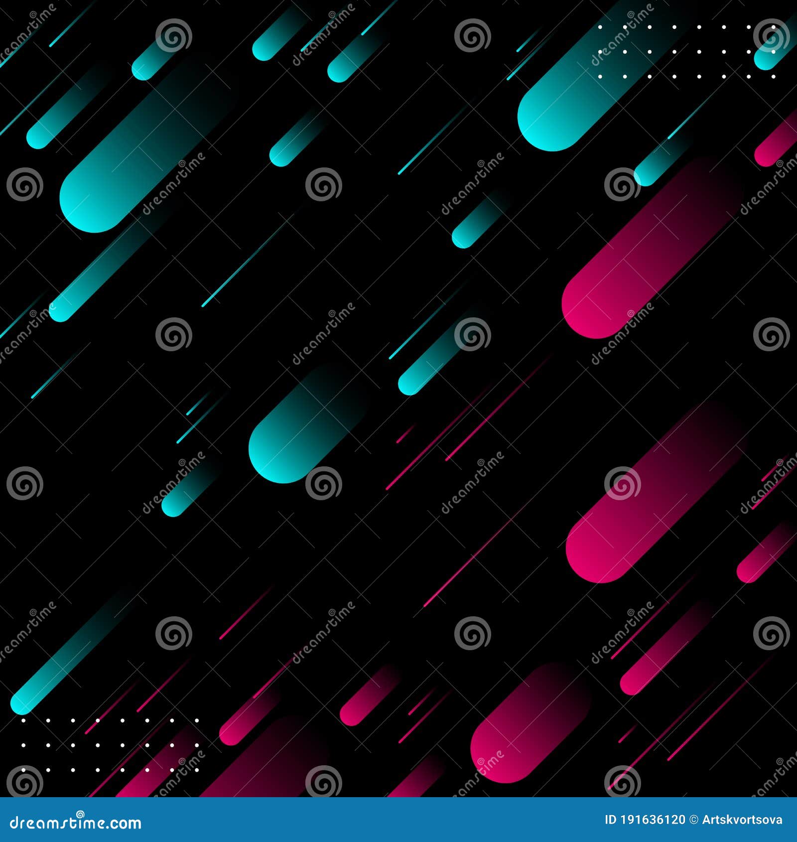 Futuristic Blue Red Gradient Vector Black Background Contrast Color ...