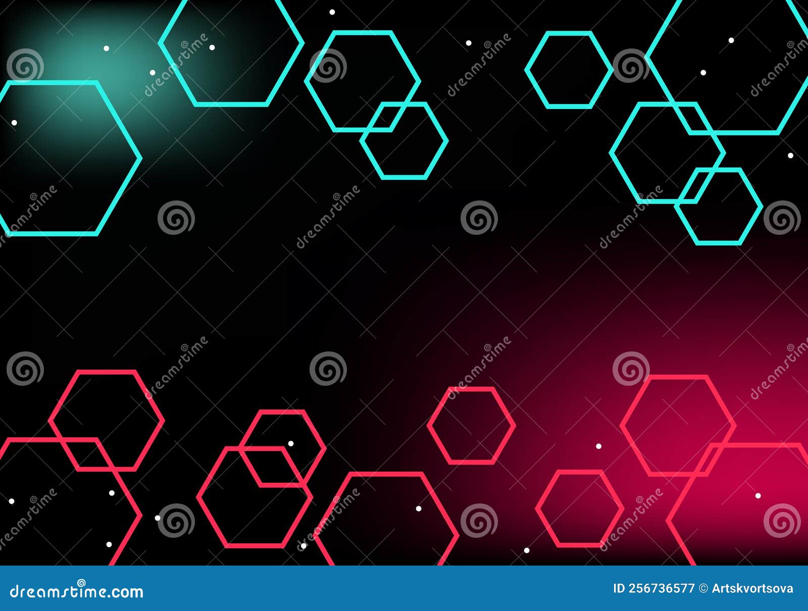 Futuristic Blue Red Gradient Vector Black Background Contrast Color ...