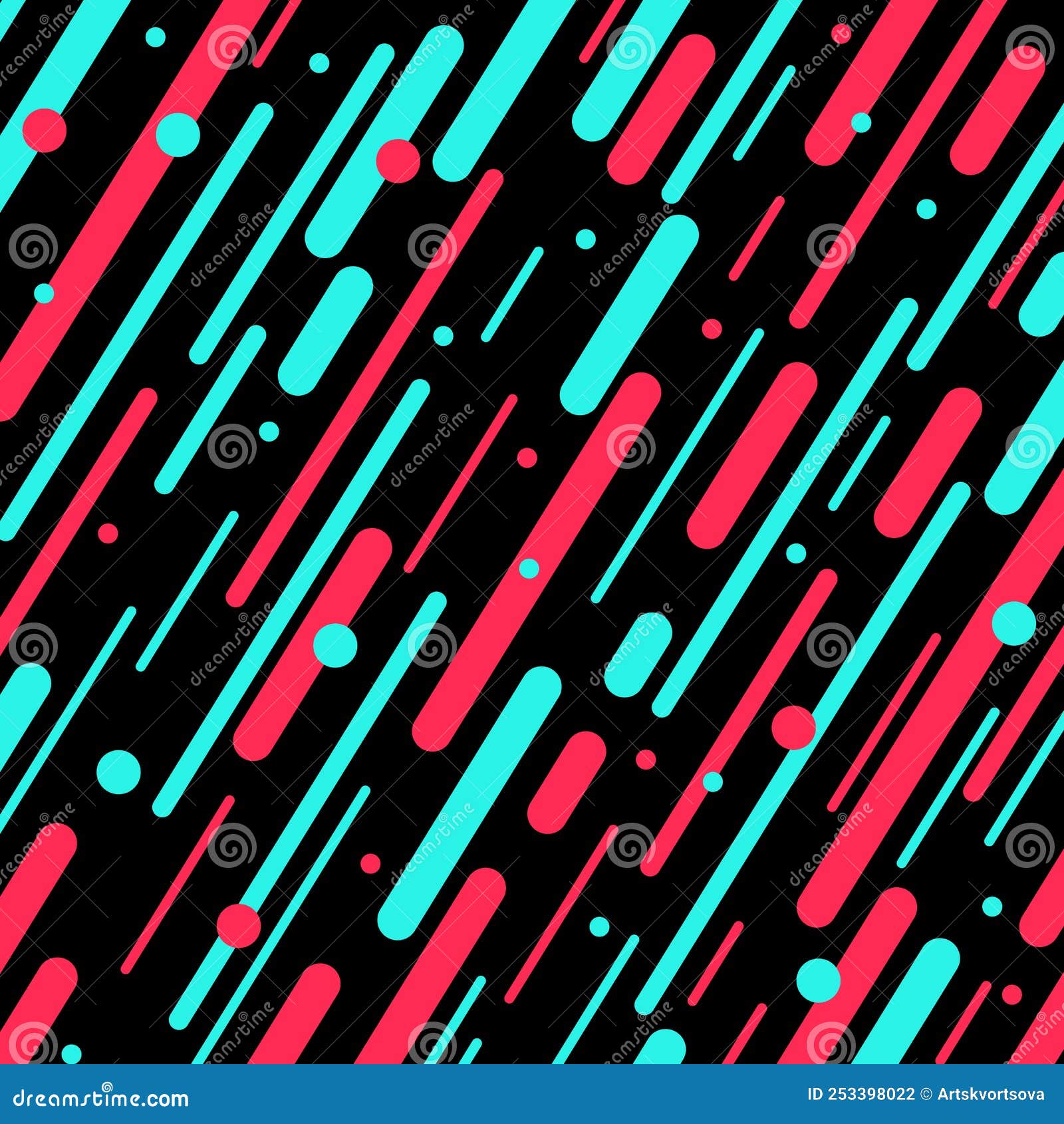 Futuristic Blue Red Gradient Vector Black Background Pattern ...