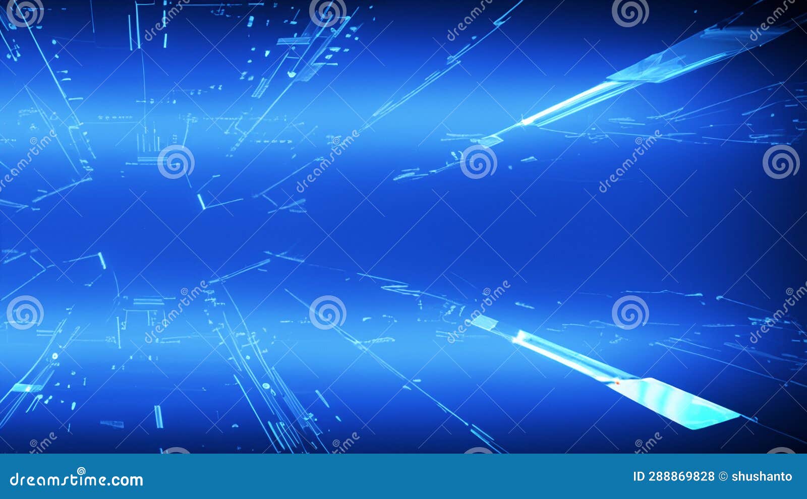 Futuristic Blue Technology Style Background Stock Illustration ...