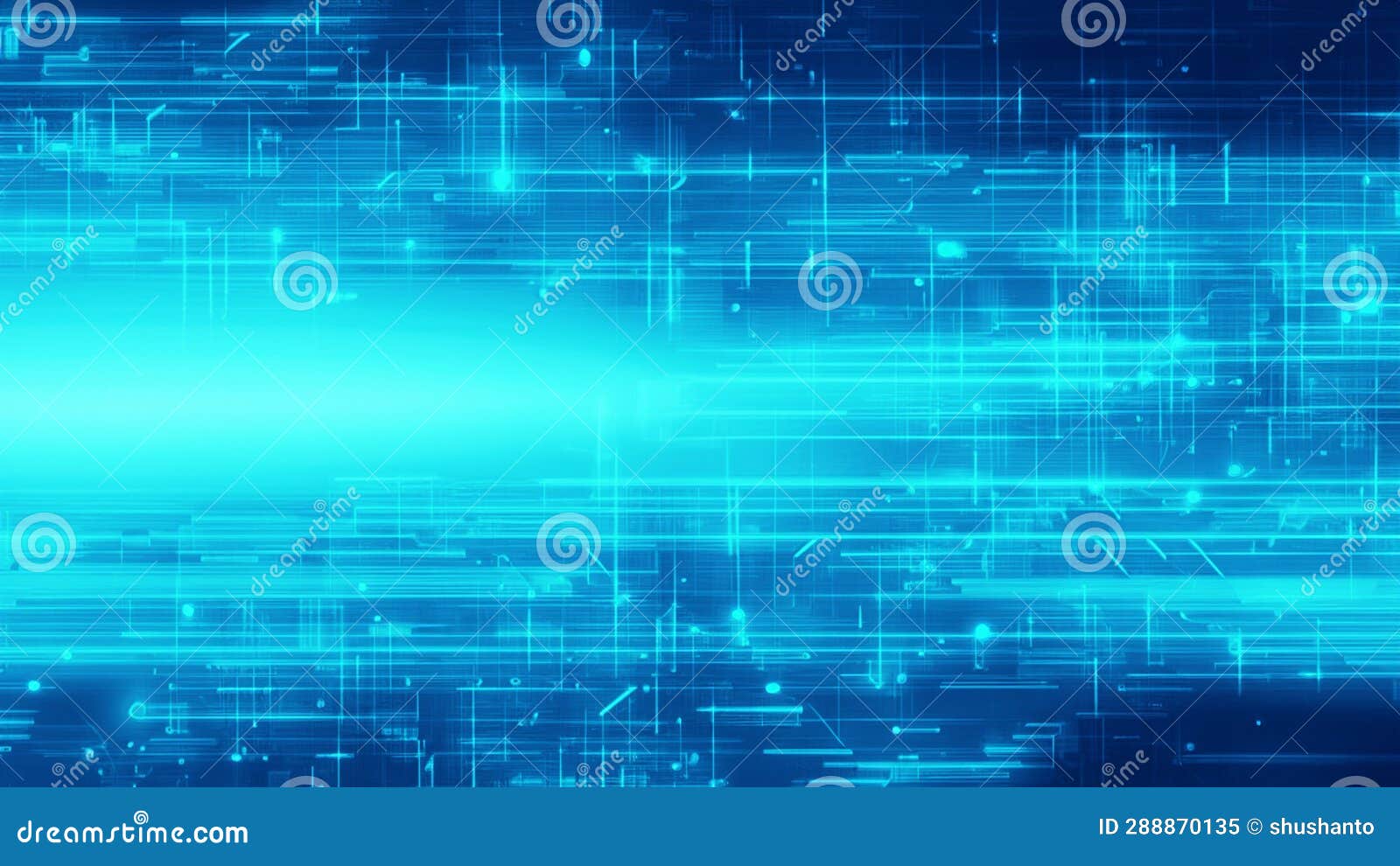 Futuristic Blue Technology Style Background Stock Illustration ...