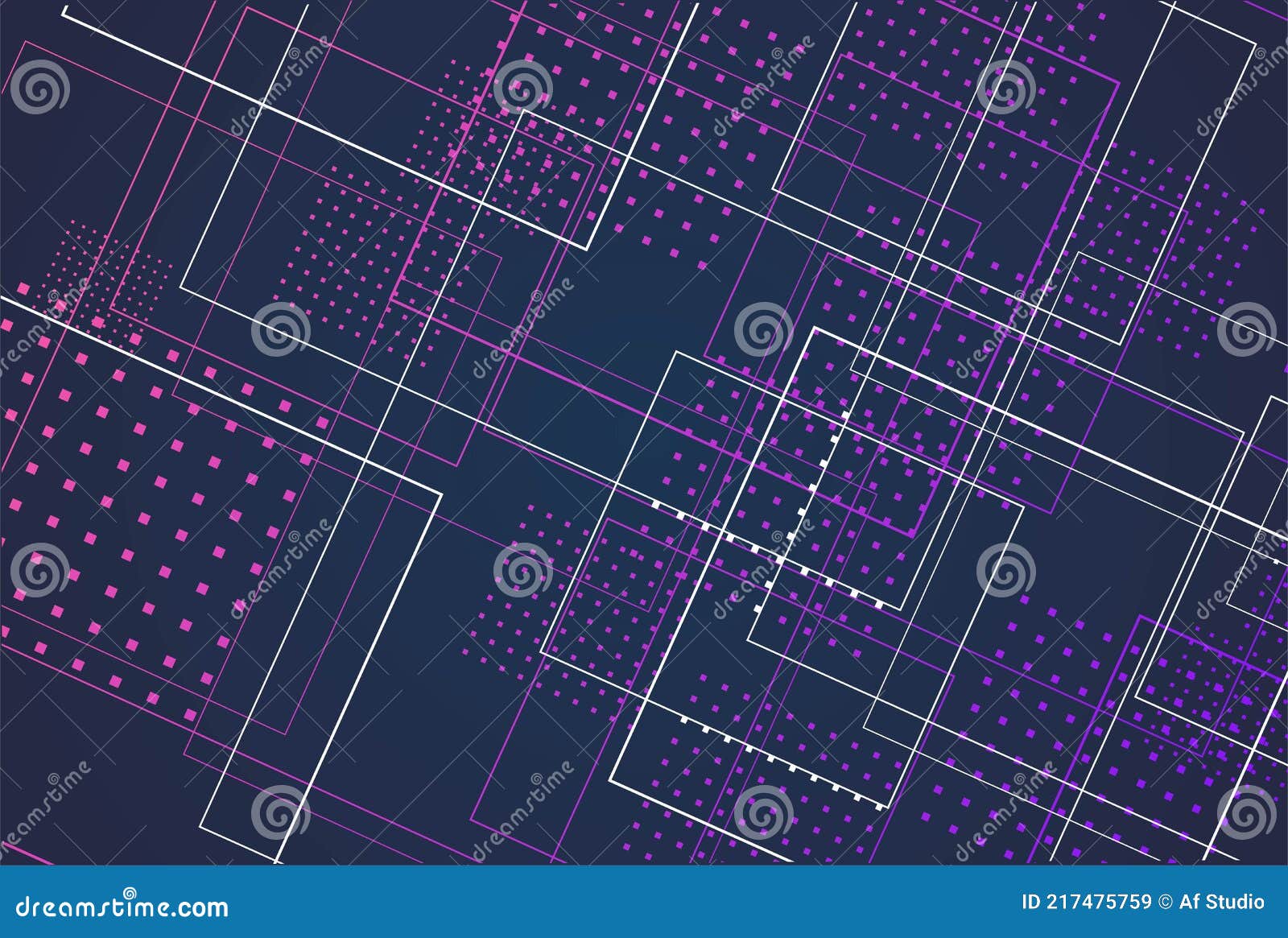 Futuristic Blue Violet Abstract Structure Circuit Computer Technology ...