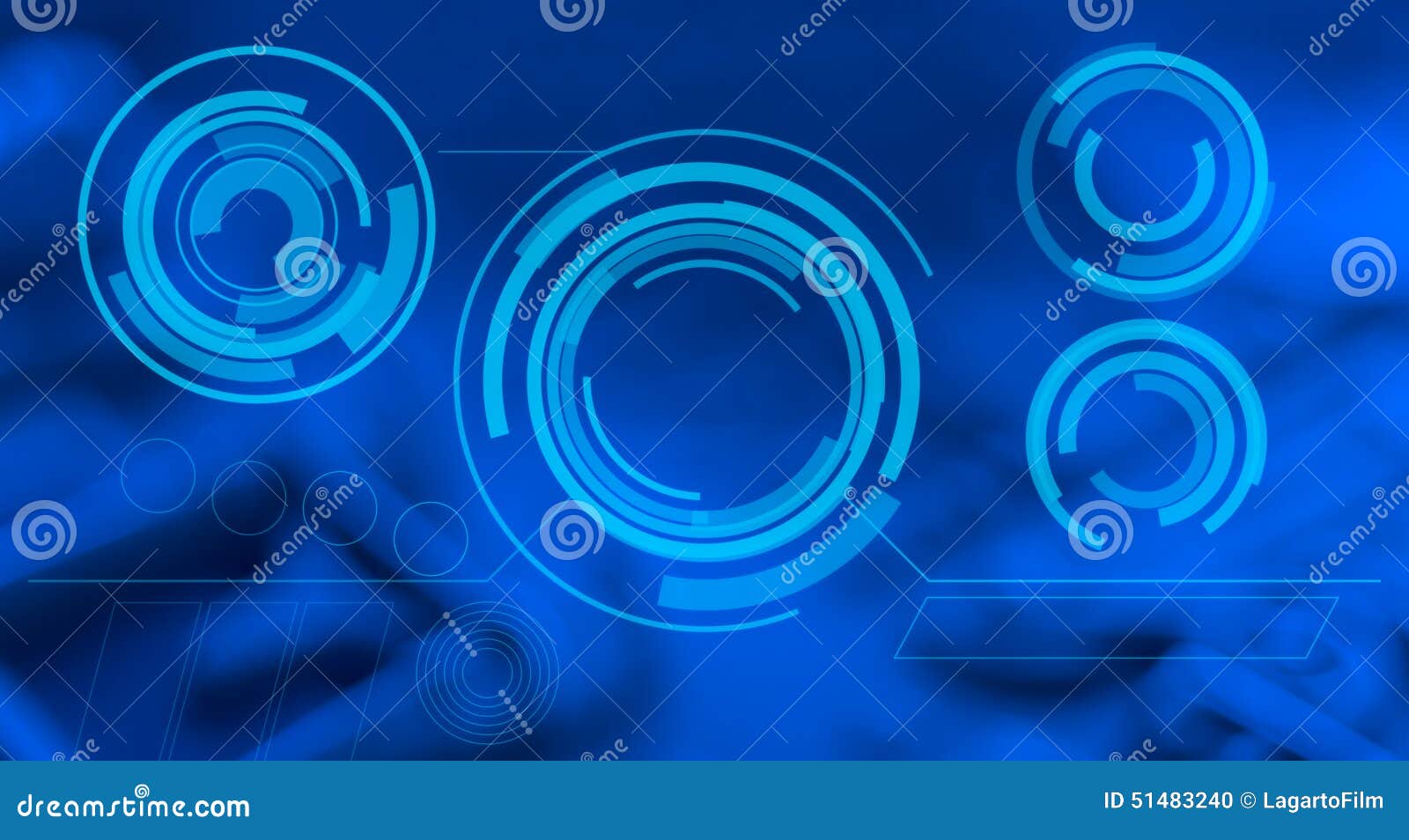 Futuristic Blue Wallpaper Abstract Design Stock Photo - Image of panel ...