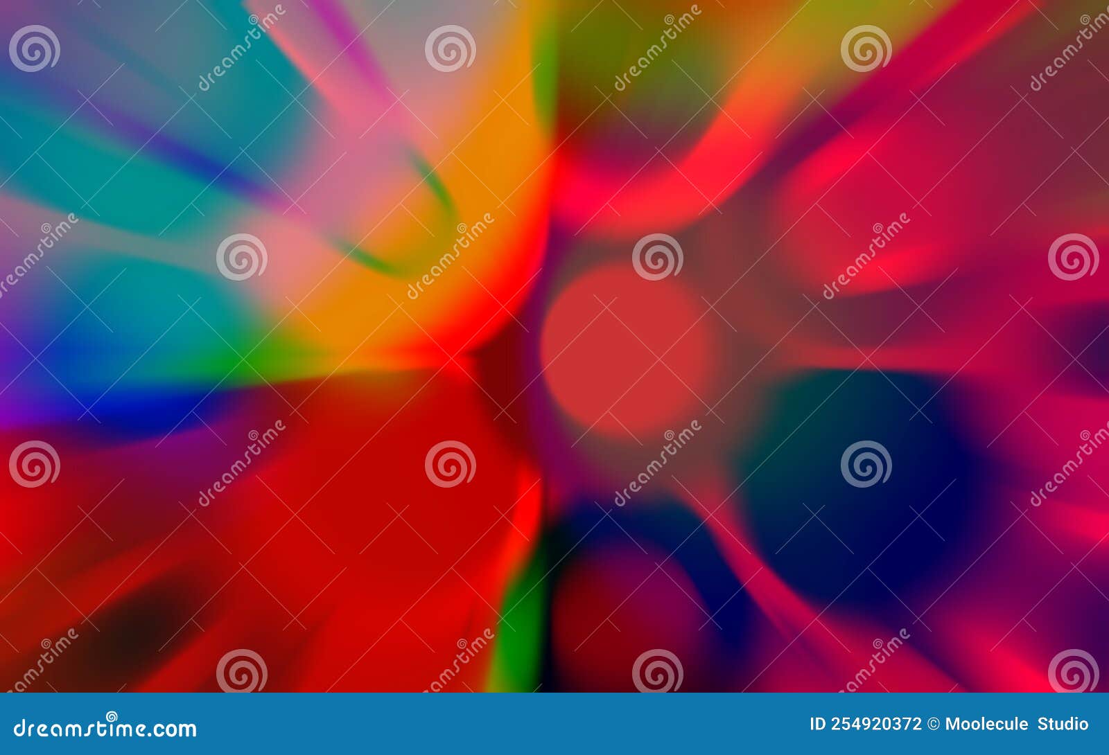 Futuristic Blurred Light Refraction Illustration Background. Lens ...