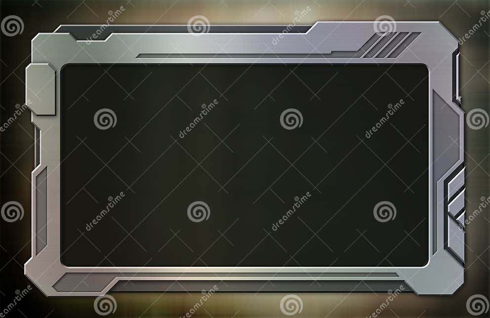 Futuristic Brushed Aluminum Tablet Device Stock Illustration ...