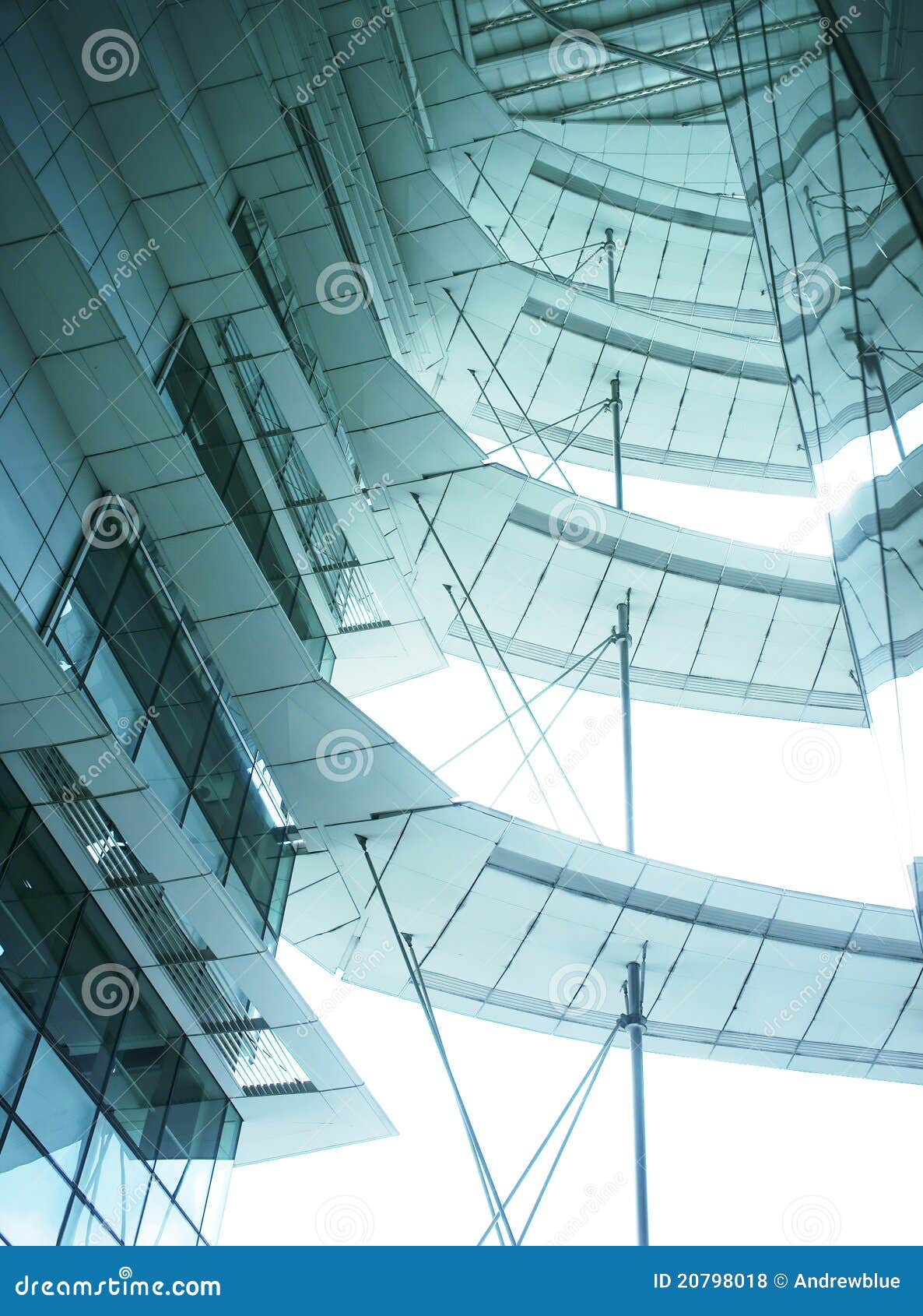 Futuristic building stock photo. Image of glass, facade - 20798018