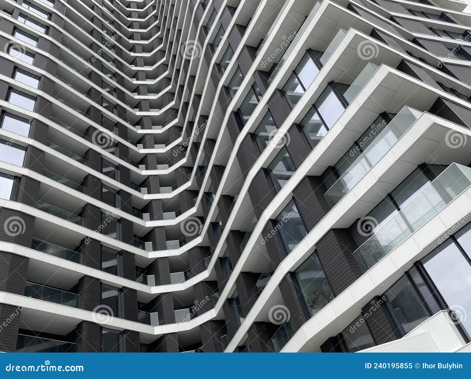 Futuristic Building Exterior Abstract Texture with Lines Editorial ...