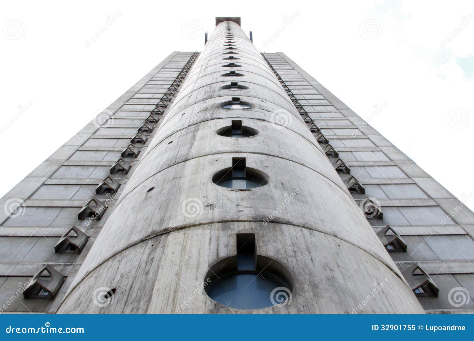 Futuristic Building in New Belgrade Stock Image - Image of belgrade ...