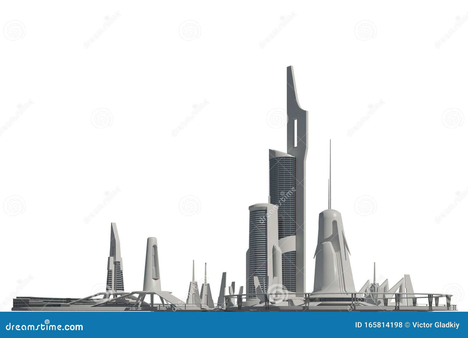 Futuristic Buildings In The Planet Mars. Generative AI Stock Image ...
