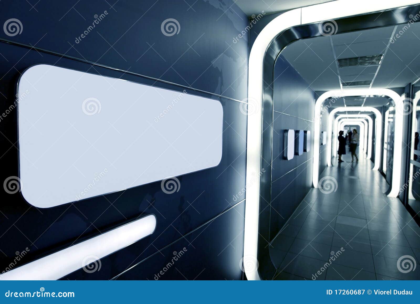 Futuristic Business Corporate Interior Stock Image - Image of hall ...