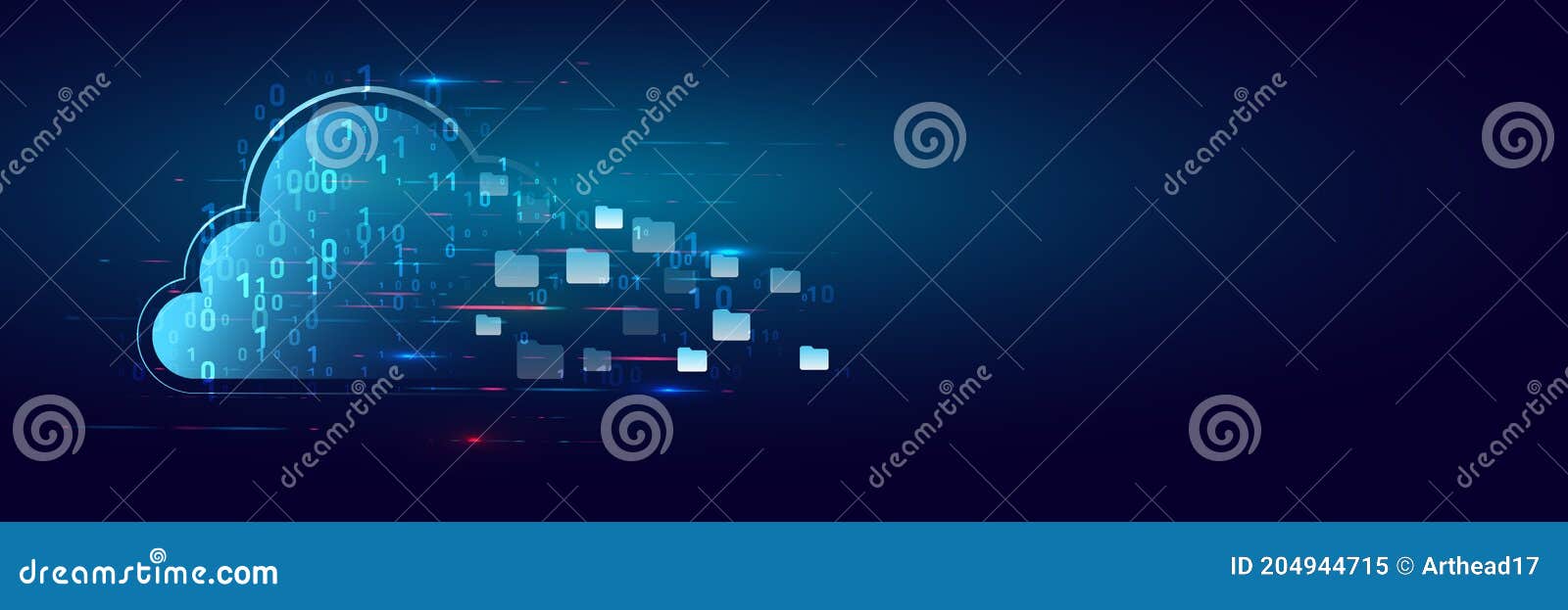 Futuristic Business Network Concept. Hi-tech Cloud Connection Technology Background Stock Vector ...