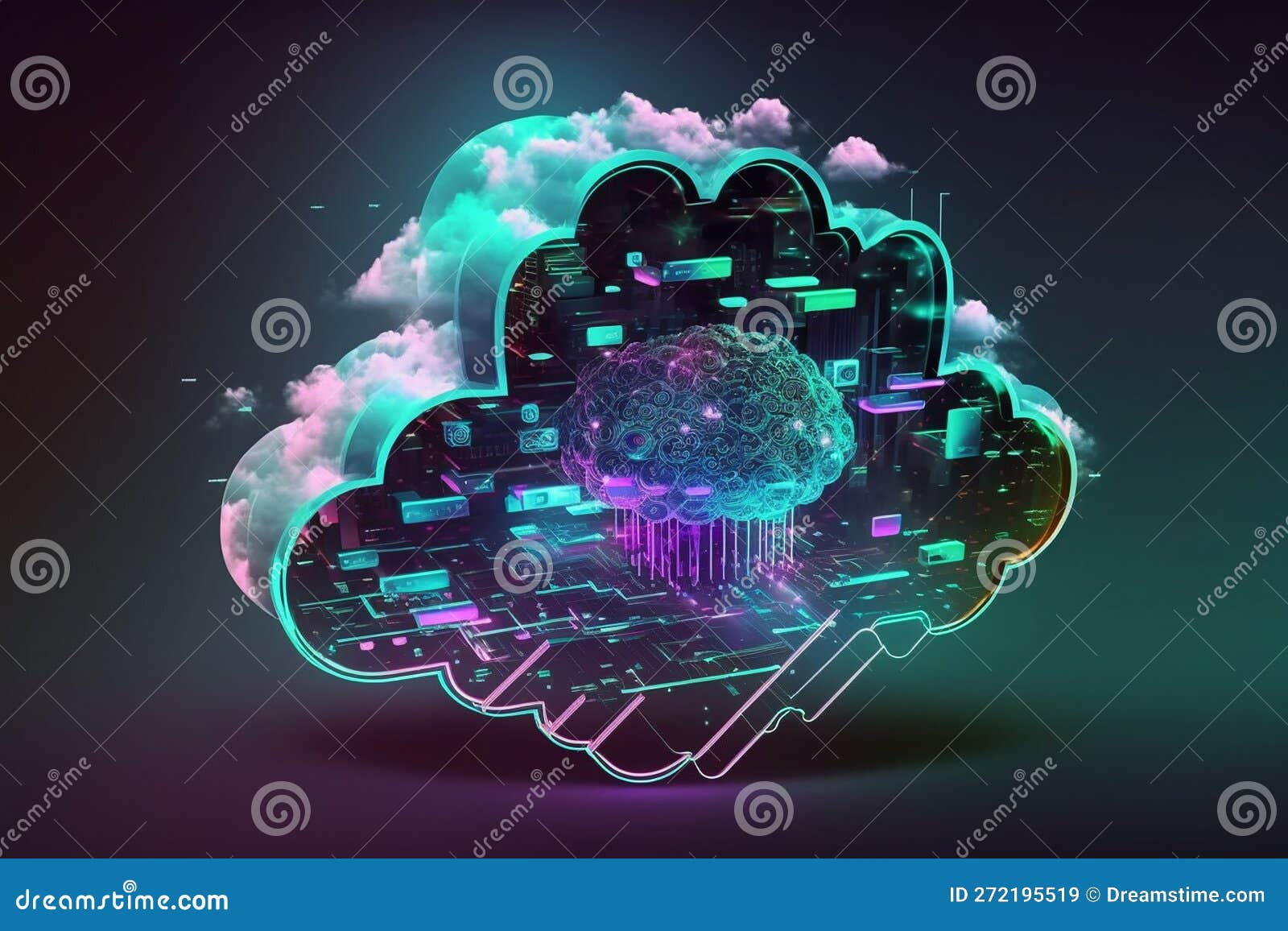 Futuristic Business Network Concept. Hi-tech Cloud Connection ... Futuristic Business Network Concept. Hi-tech Cloud Connection ...