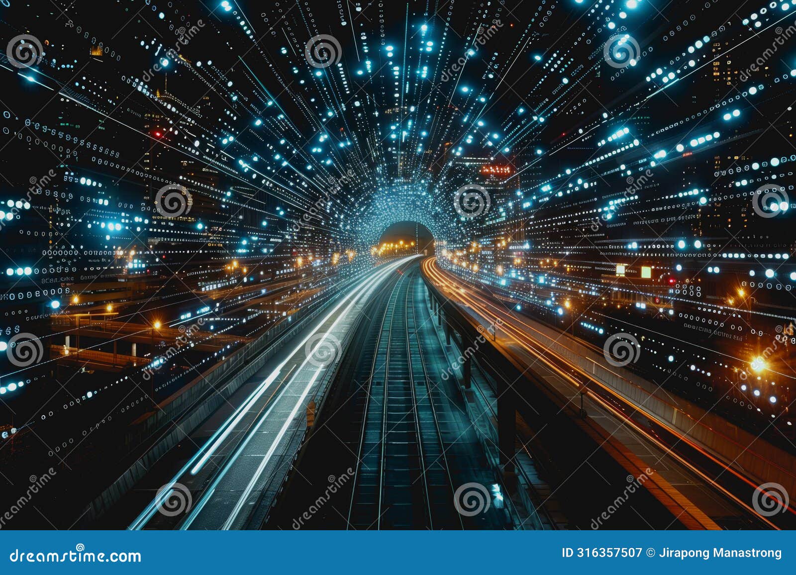 Futuristic Business Technology Information in Abstract Style Stock Image - Image of graphic ...