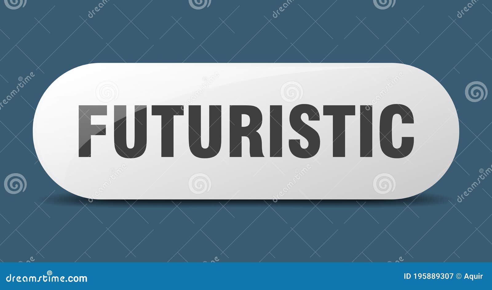 Futuristic Button. Futuristic Sign. Key. Push Button Stock Vector ...