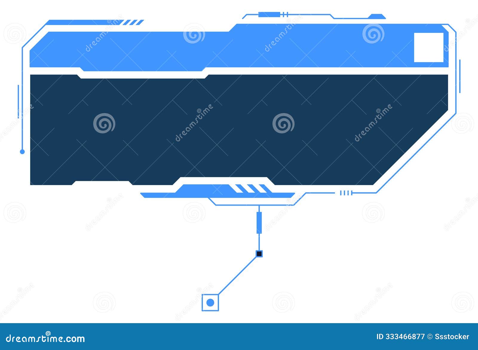 Callout Template. Interface Element. Text Blank Box Cartoon Vector ...
