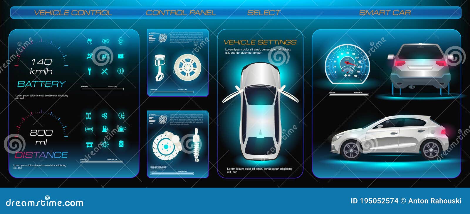 Futuristic Car Service, Scan, Diagnose and Analyze Vehicle Data ...