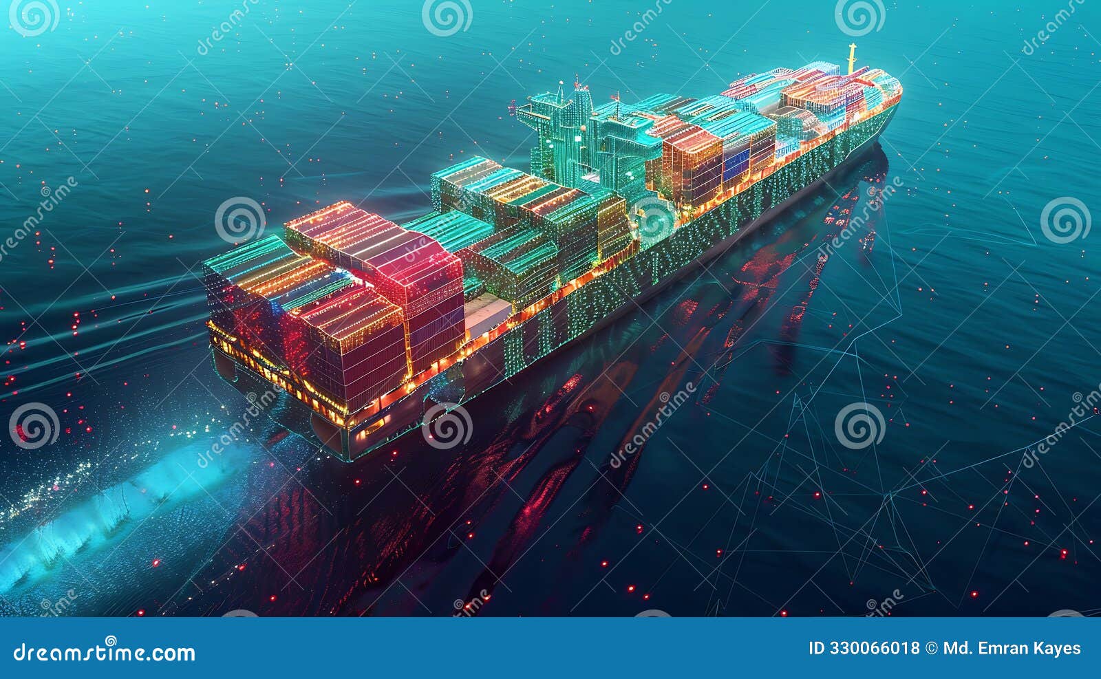 Futuristic Cargo Container Ships Utilize Technology for Global ...