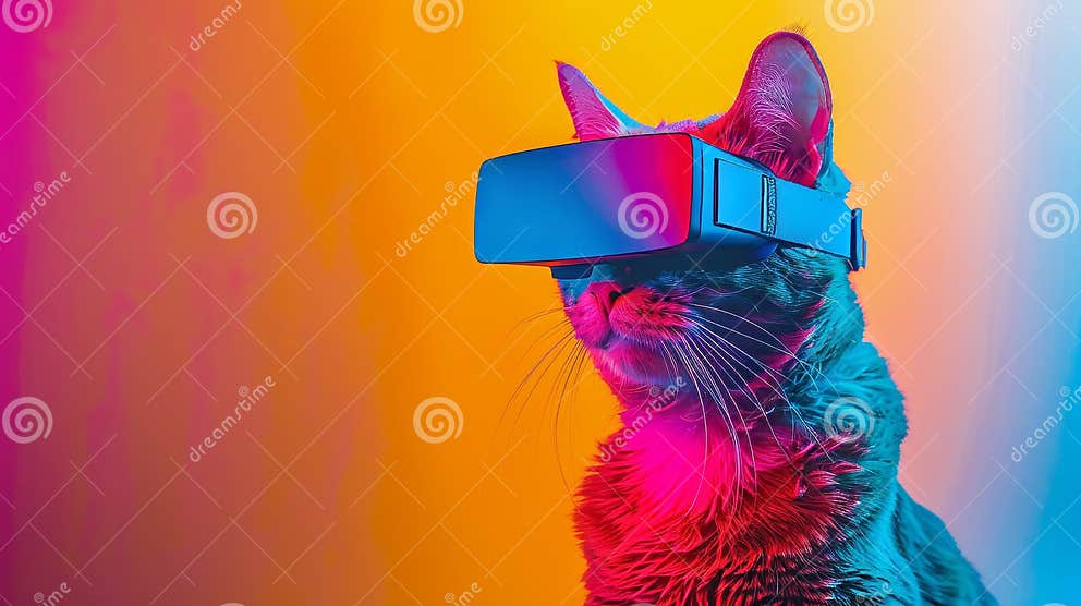 Futuristic Cat Virtual Reality Glasses Design with Versatile Area for ...