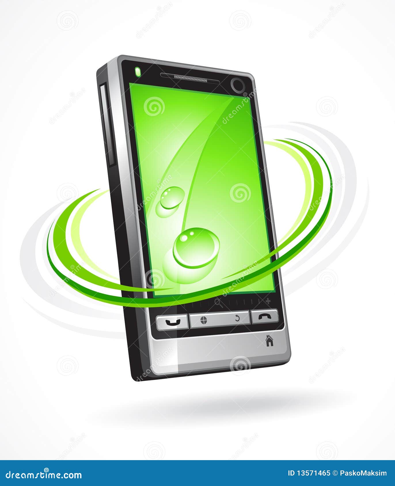 Futuristic Cellphone stock vector. Illustration of sleek - 13571465