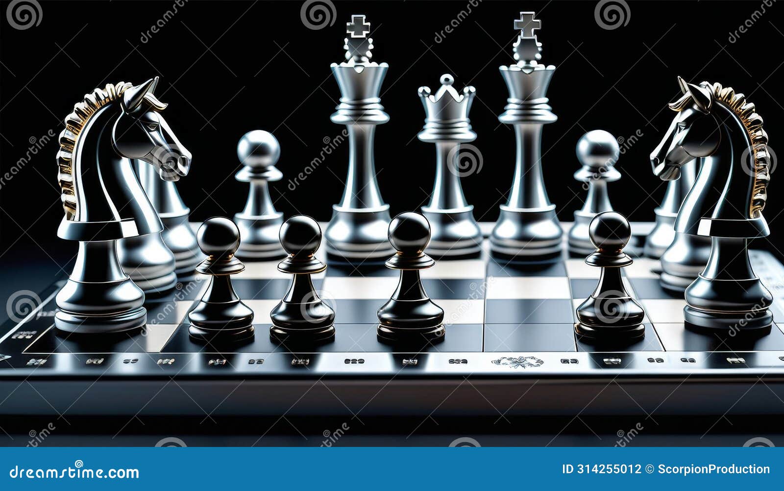 Futuristic Chess Interface stock photo. Image of modern - 314255012