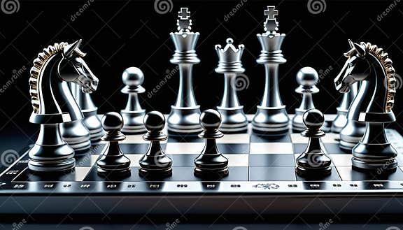 Futuristic Chess Interface stock photo. Image of modern - 314255012