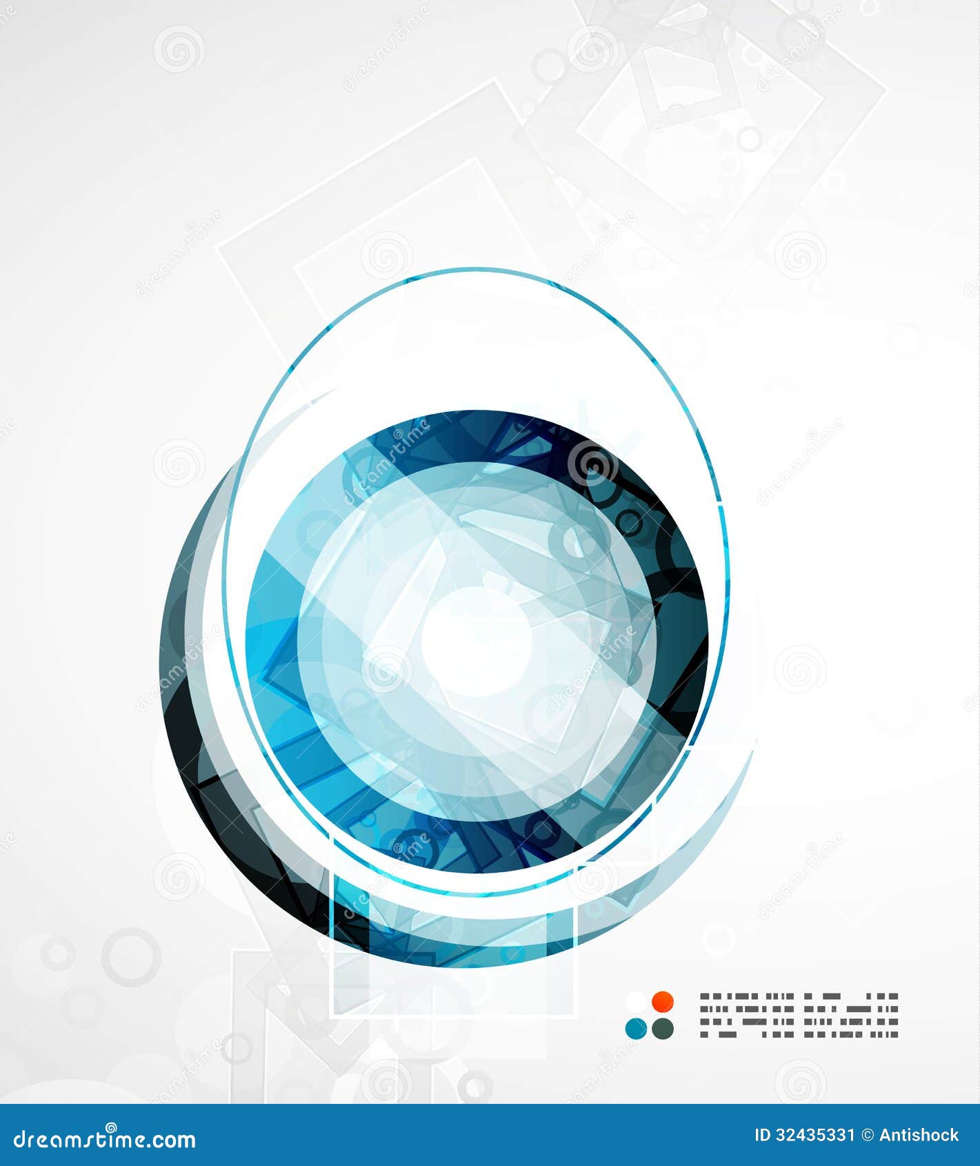 Futuristic Circle Abstract Background Stock Vector - Illustration of ...