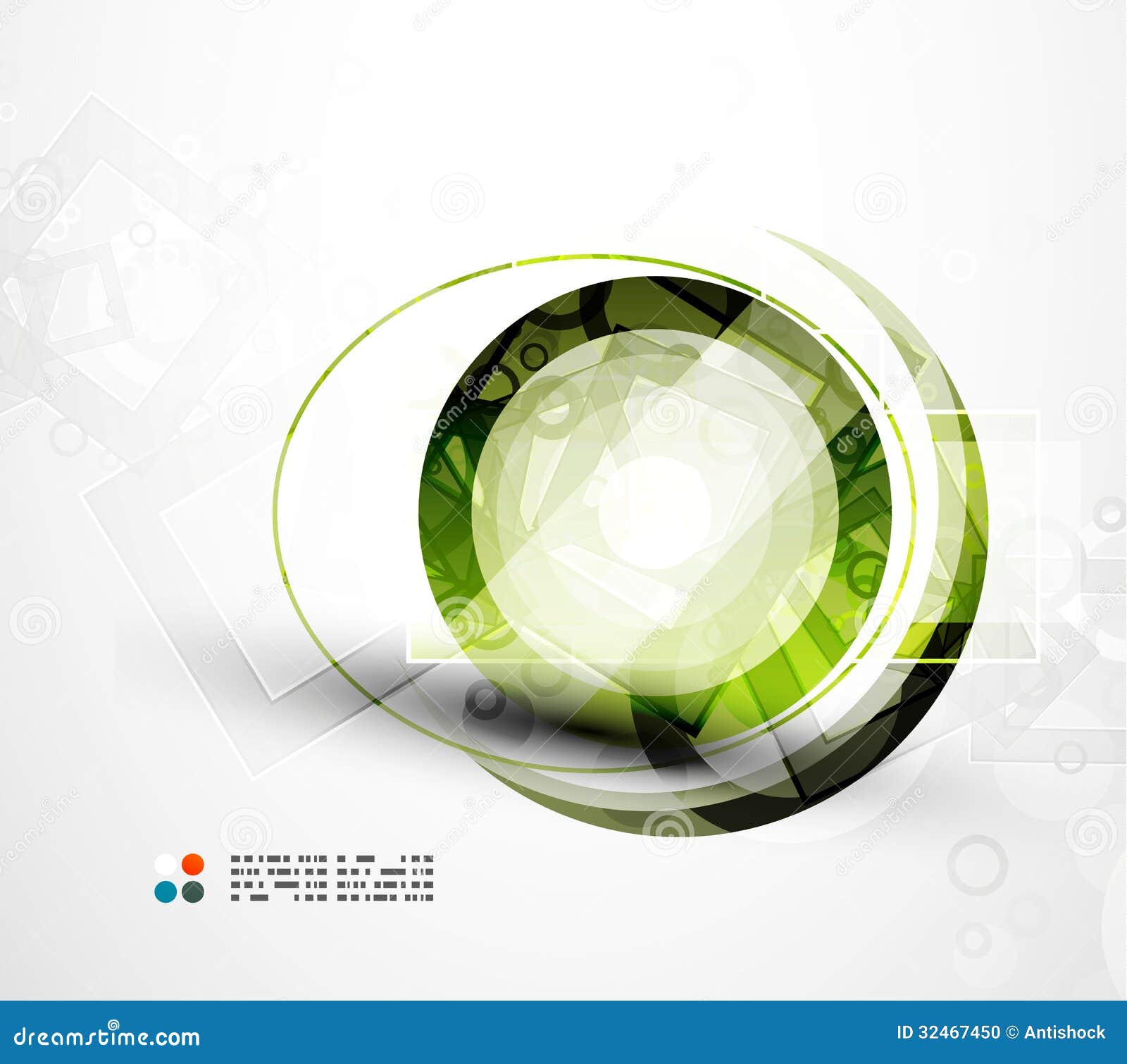 Futuristic Circle Abstract Background Stock Vector - Illustration of ...