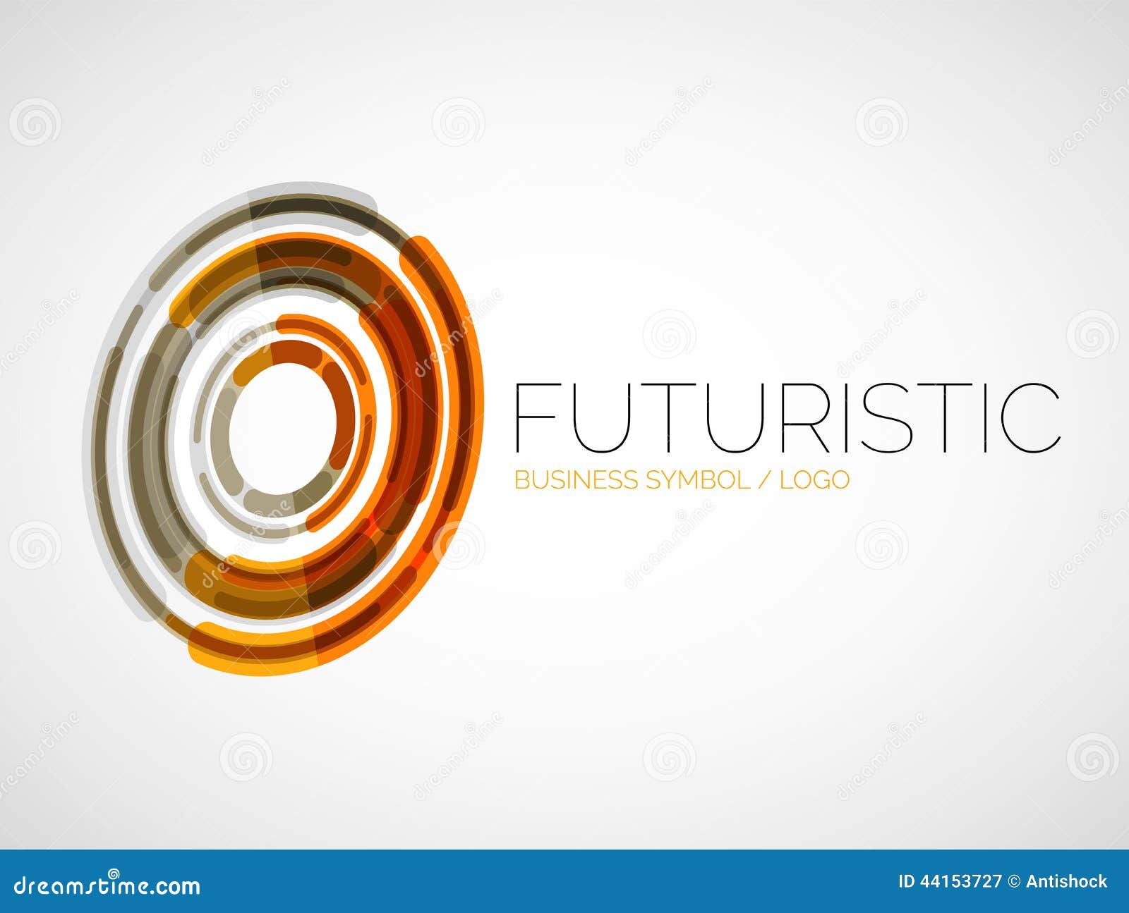 Futuristic Circle Business Logo Design Stock Vector - Illustration of ...